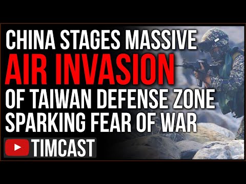 China Stages LARGEST Air Invasion of Taiwan Airspace Sparking Fears The ...
